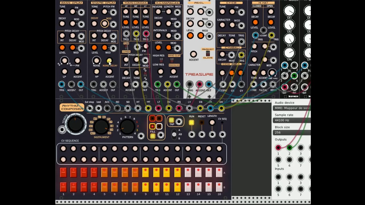 Treasure: TR-808 emulation for VCV Rack virtual modular software - gearnews.com