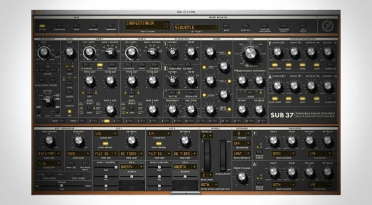 Moog releases an editor plugin for the Sub 37 - gearnews.com