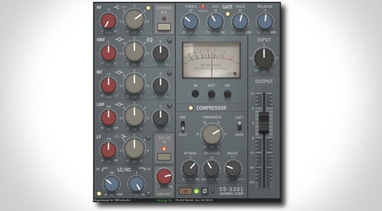 TBProAudio release CS-3301, a neat channel strip plugin - gearnews.com