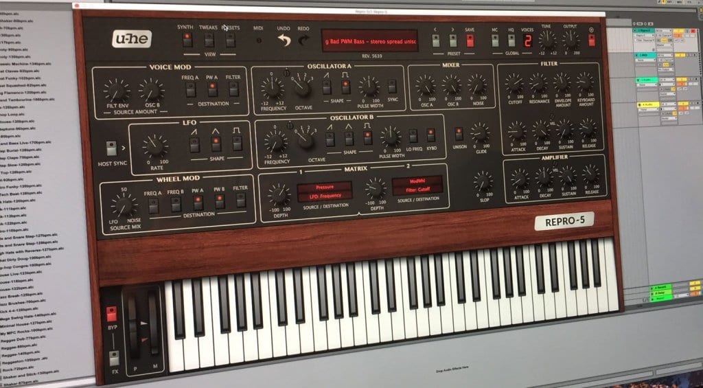 Sequential Circuits Pro-1 emulated in the U-He Repro-1 - gearnews.com