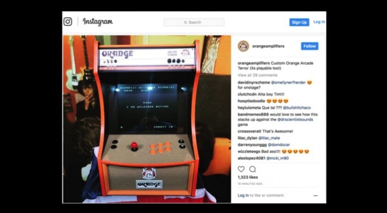 NAMM 2018: Orange Amplification's Custom Orange Arcade Terror ...