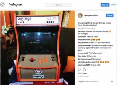 NAMM 2018: Orange Amplification's Custom Orange Arcade Terror ...