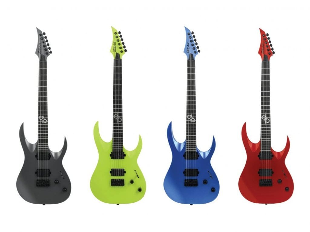 A splash of autumn colour: Solar Guitars announces new finishes for A2 ...