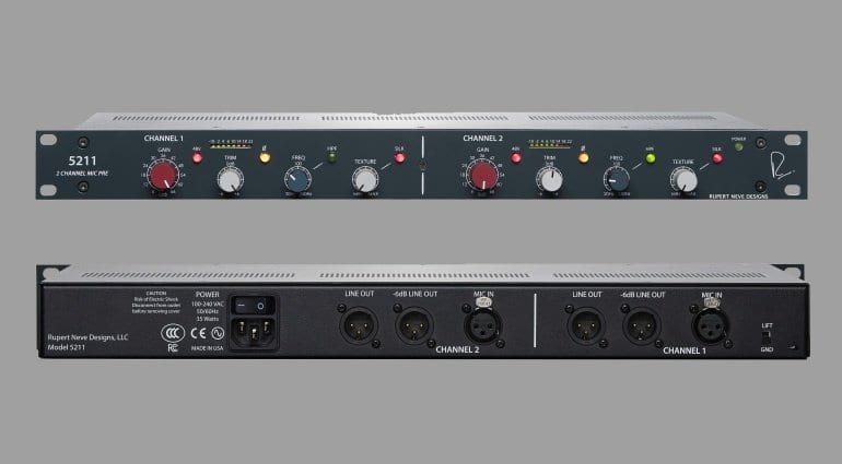 AES 2018: Rupert Neve Designs 5211 2-channel mic pre - gearnews.com