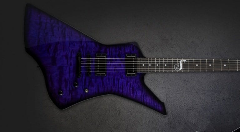 James Hetfield ESP LTD Snakebyte SE Baritone: The Purple Beast ...