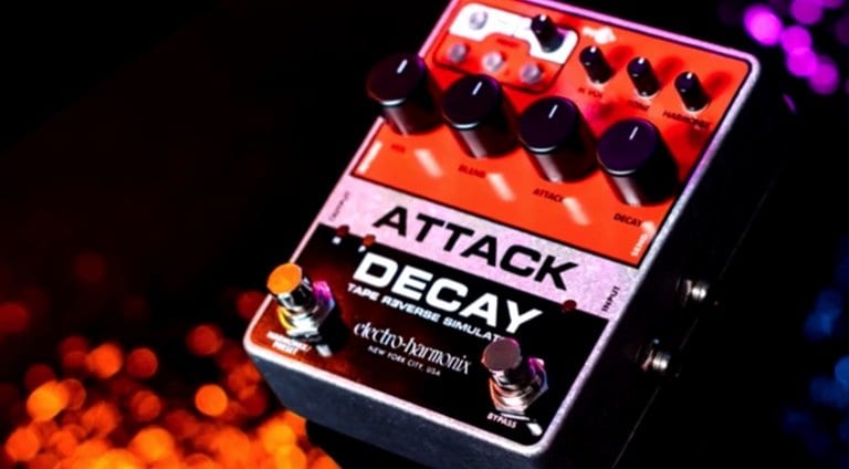 Electro-Harmonix Attack Decay Tape Reverse Simulator pedal: Demo sounds ...