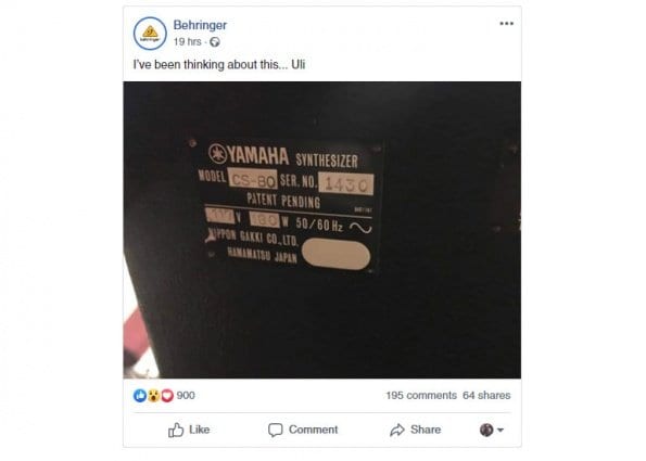 Behringer muscles in on Yamaha's CS-80 action - gearnews.com