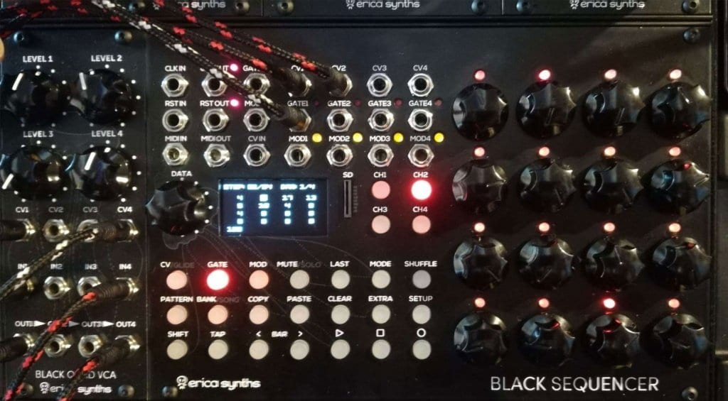 Erica Synths Black Sequencer: 16 knobs, 4 channels and lots of magic - gearnews.com