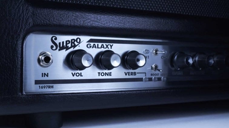 Supro Galaxy: A new 50W tube amp with channel-switching and 6-spring ...