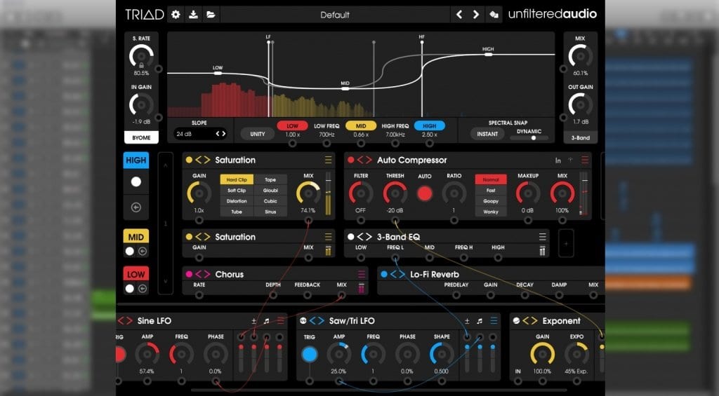 Unfiltered Audio TRIAD: modular multi-band FX for advanced users ...