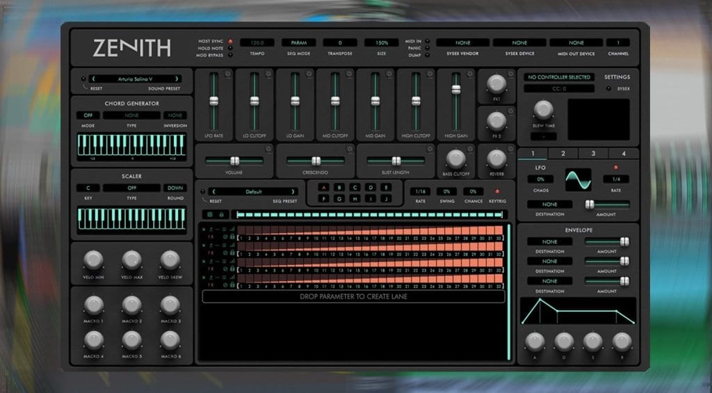 Audiaire Zenith: a super-flexible MIDI parameter sequencer plug-in ...