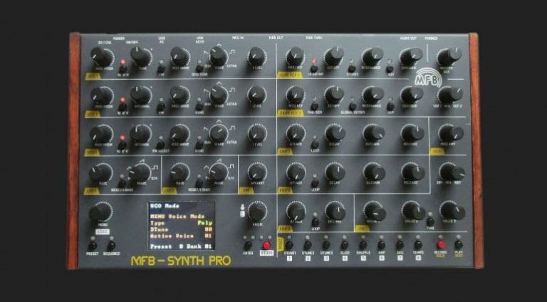 MFB SYNTH PRO desktop analogue polysynth - gearnews.com