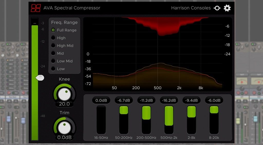 Harrison AVA Spectral Compressor: 18 bands of compression - gearnews.com