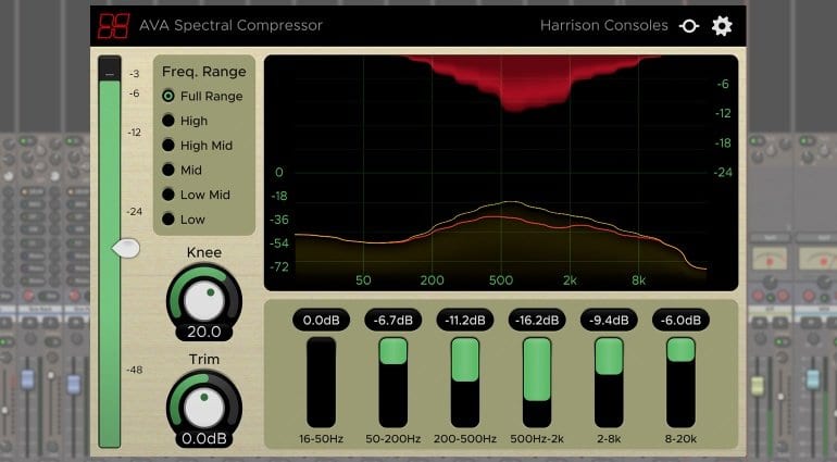 Harrison AVA Spectral Compressor: 18 bands of compression - gearnews.com