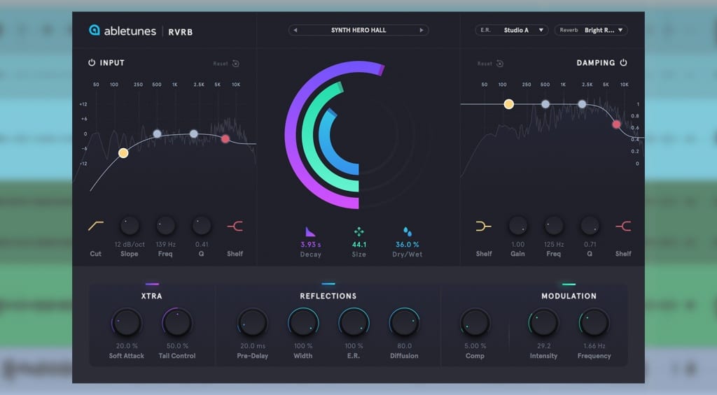 Abletunes RVRB: a modern reverb plug-in with 12 algorithms - gearnews.com