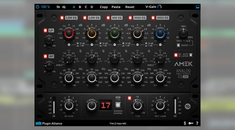 Plugin Alliance announces the AMEK EQ 200 Mastering Equalizer - gearnews.com
