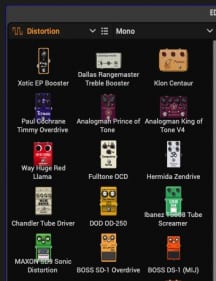 This Helix mod shows you the real "names" of your amps and pedals ...