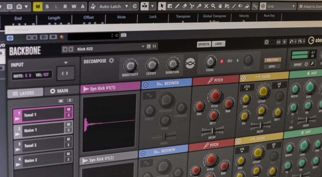 Give your drums some Backbone with Steinberg's new drum designer and re-synthesizer - gearnews.com