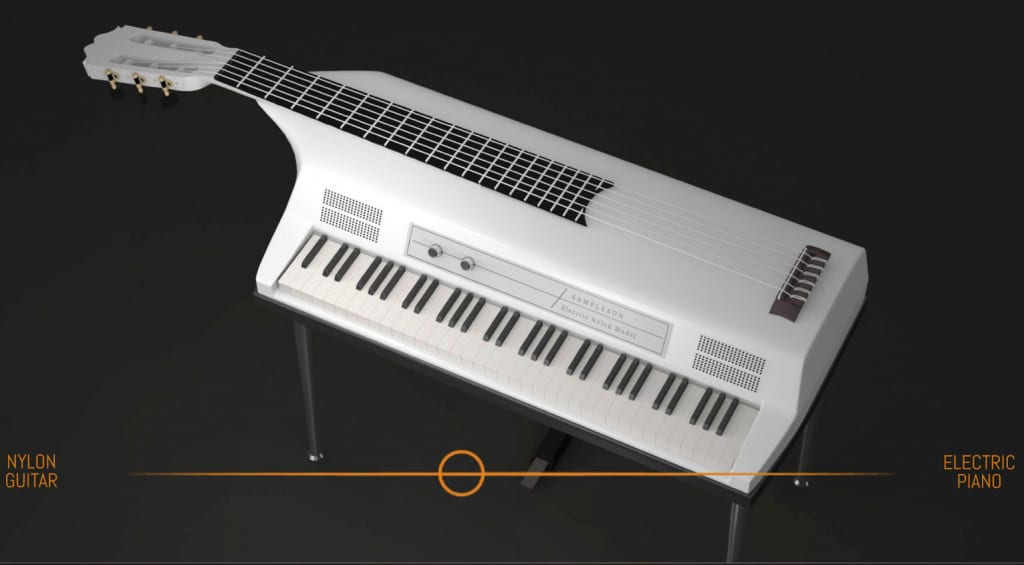 ElectroNylon weird looking nylon guitar/electric piano hybrid virtual ...