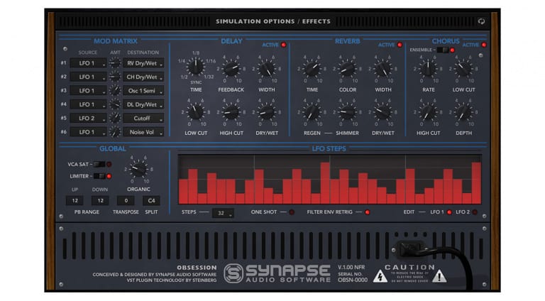 Obsession: the new OB-Xa inspired aftershave from Synapse Audio - gearnews.com