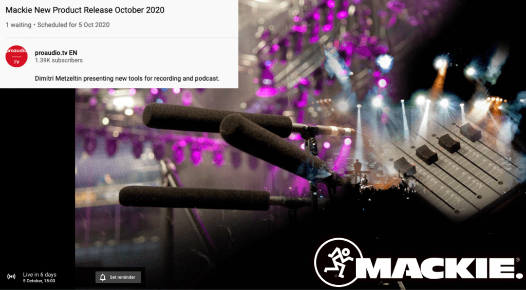 Is Mackie about to announce a suite of new podcasting tools? - gearnews.com