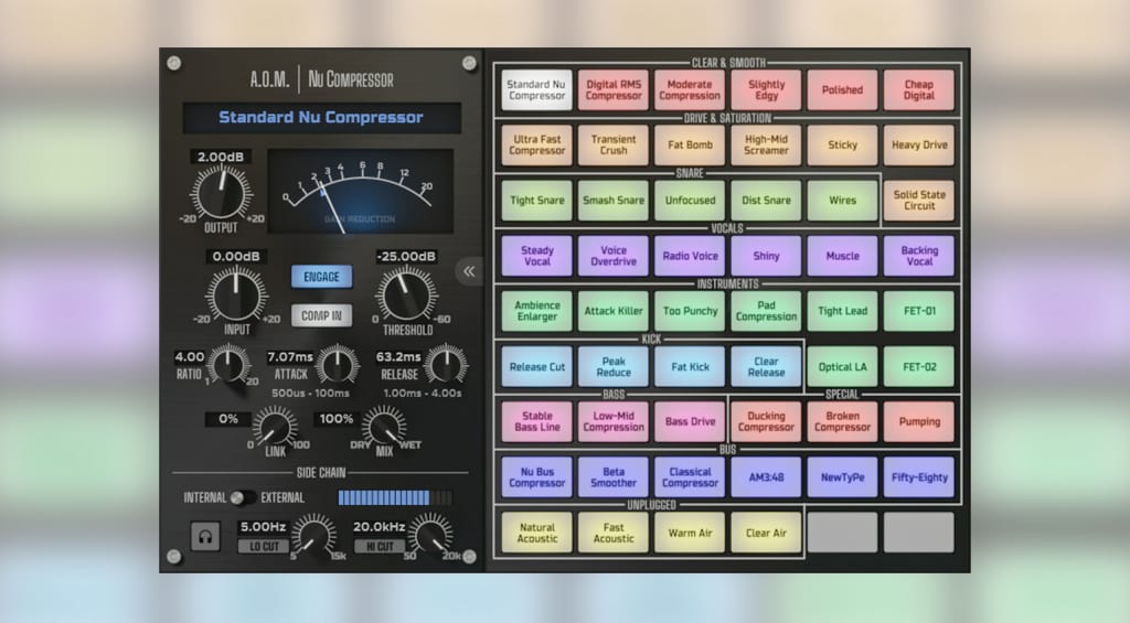 DMG Audio TrackComp: five compressors in one, with a modern interface ...