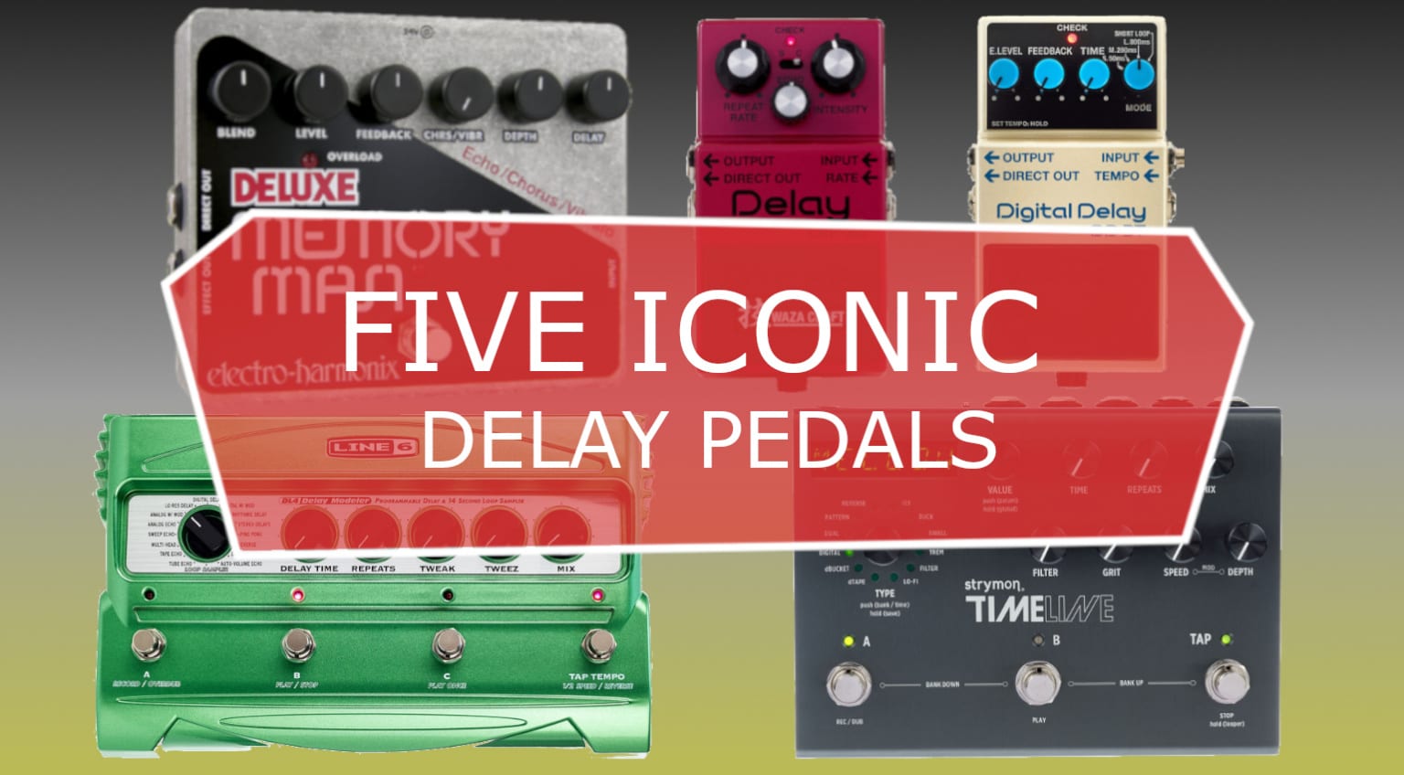 Five iconic delay pedals you can't go wrong with. - gearnews.com