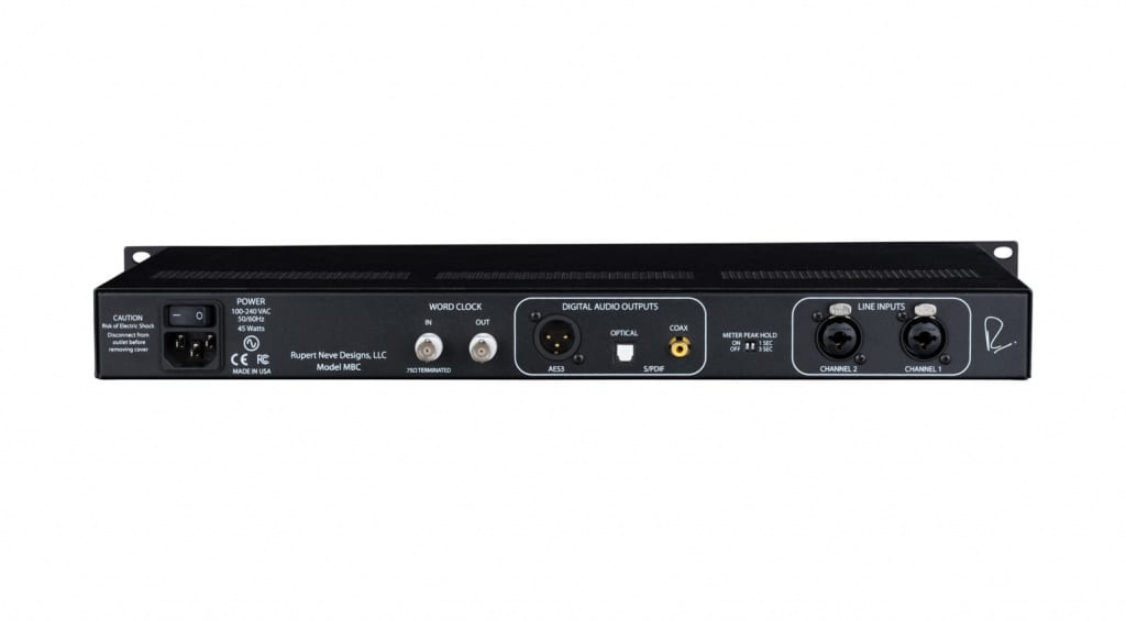 Rupert Neve Designs MBC: A/D converter with analog drive paths ...
