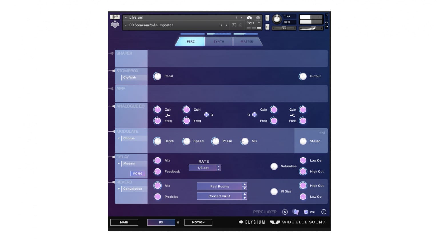 Elysium: Percussion and synth layered in a state of perfect motion ...