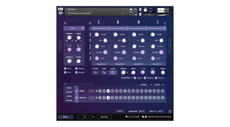 Elysium: Percussion and synth layered in a state of perfect motion ...