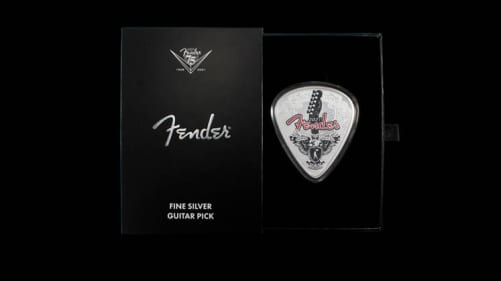 Fender's sterling silver pick and coin: Tone-deaf merch? - gearnews.com