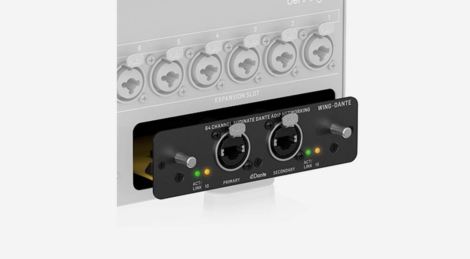 Dante comes to Behringer Wing with the WING-DANTE expansion card ...