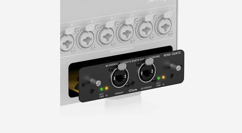 Dante comes to Behringer Wing with the WING-DANTE expansion card ...