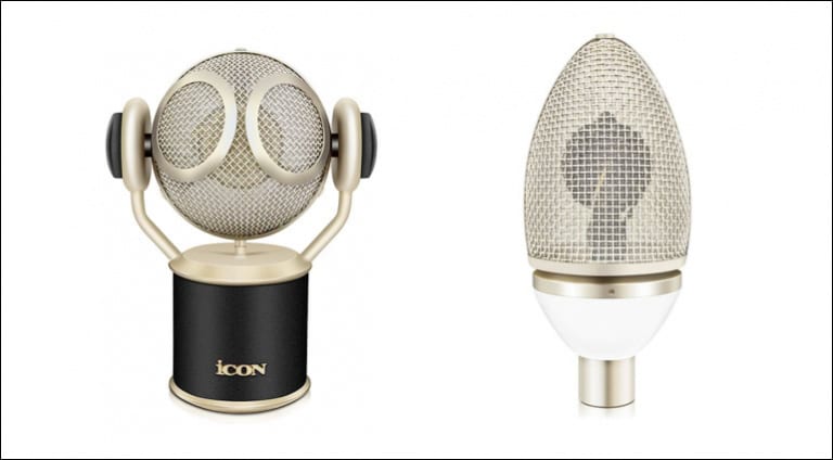 iCON Pro Martian & Cocoon: sci-fi microphones with 24 carat gold ...