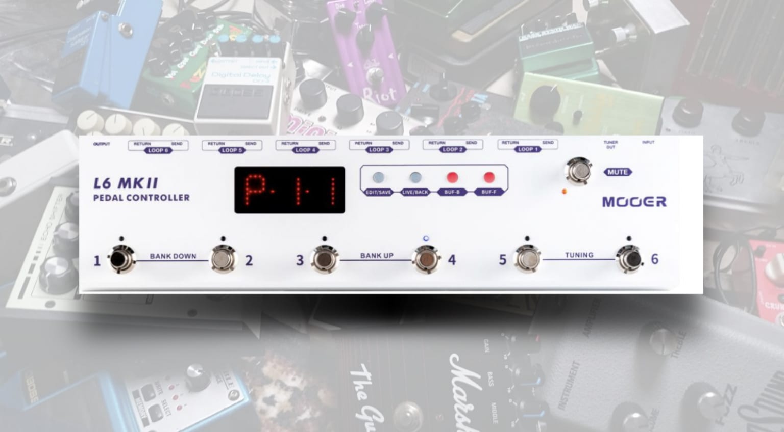 Mooer's L6 MKII Pedal Controller keeps your stompboxes in order ...