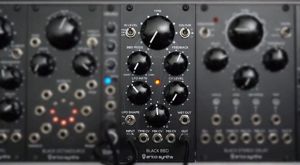 Black BBD: Erica Synths doubles up on Bucket Brigade Delay - gearnews.com