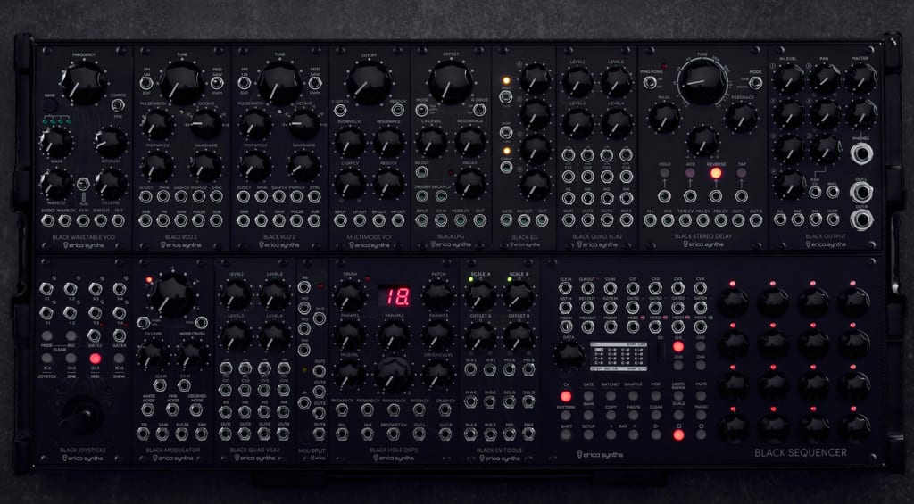 Erica Synths Black System III: Performing modular with the lights off ...