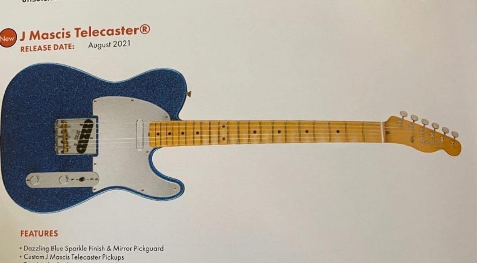 Leak: Image of a Fender J Mascis Telecaster circulating online ...