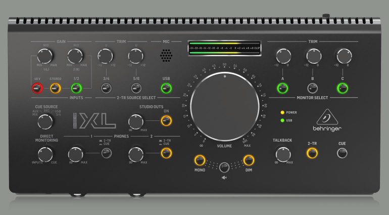 Behringer STUDIO XL: More ins and outs for recording and monitoring ...