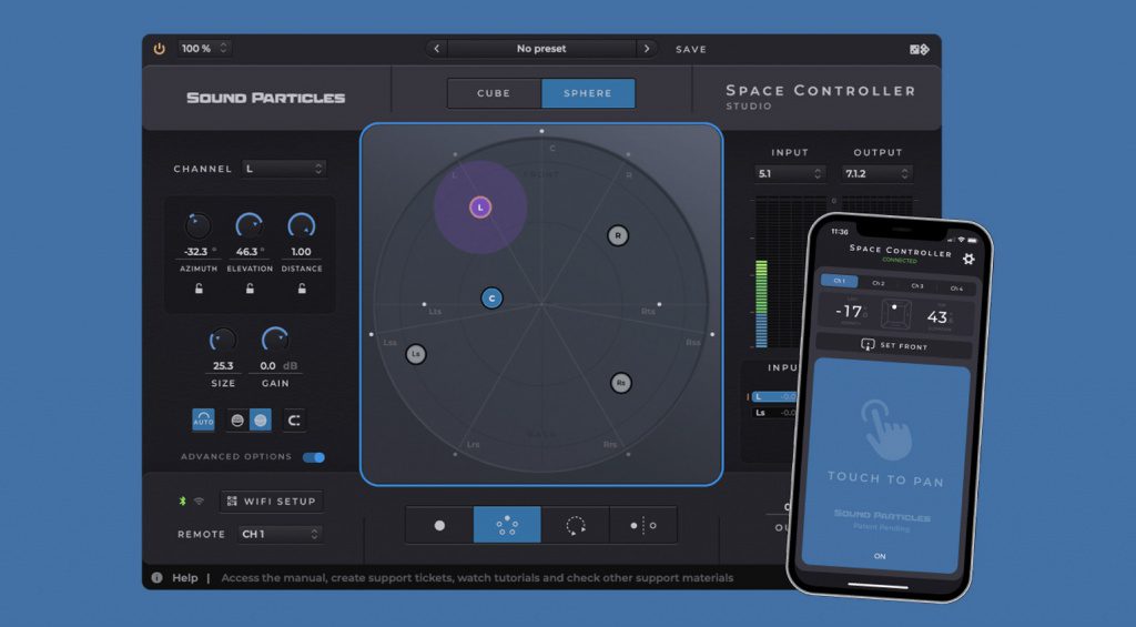 Sound Particles Space Controller: Use your phone for 3D panning ...