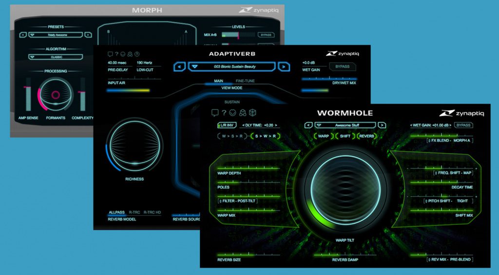 Deal: Get Zynaptiq Wormhole, Adaptiverb and Morph 2 for €99 each ...