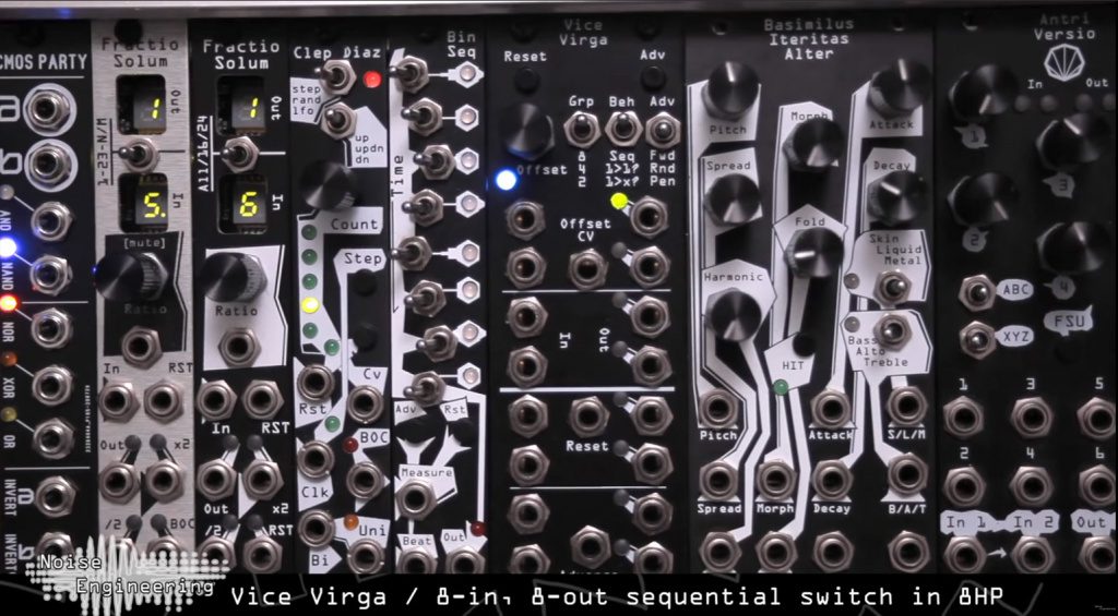 Superbooth 2021: Noise Engineering Vice Virga sequential switch - gearnews.com