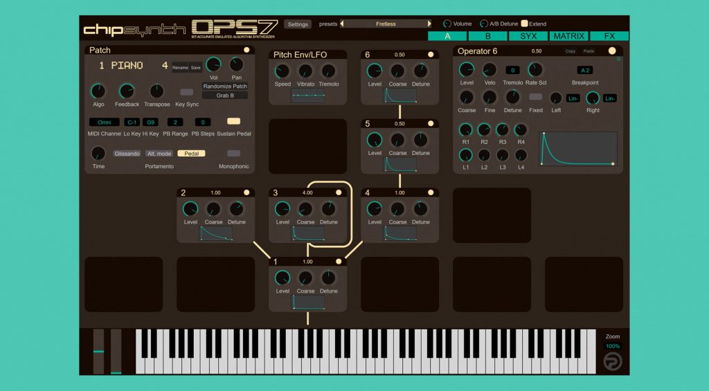 Plogue Chipsynth OPS7 bit-accurate emulation of the DX7 - gearnews.com
