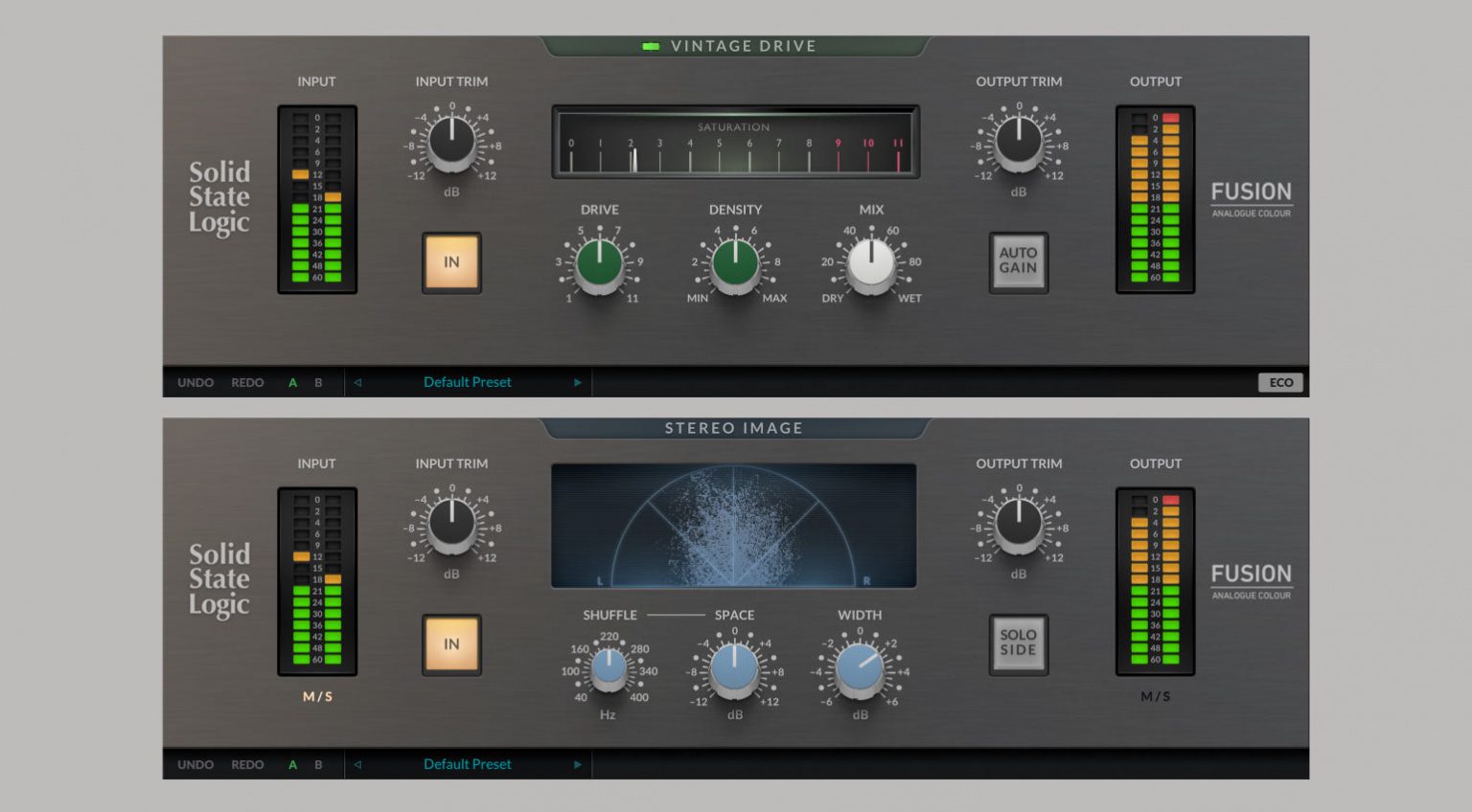 SSL Fusion plug-ins: Fusion Vintage Drive and Fusion Stereo Image ...