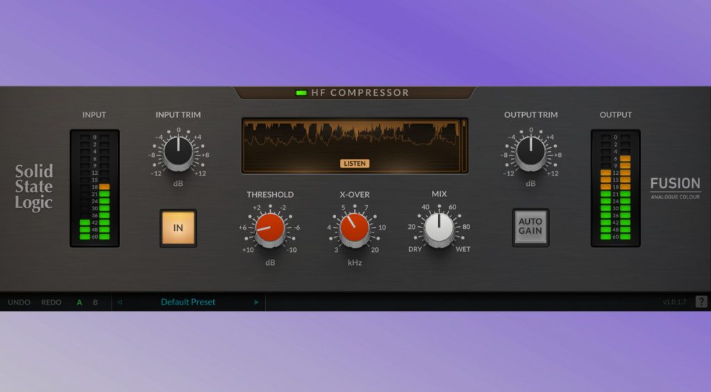 SSL Fusion HF Compressor plug-in: smooth compression and tape roll-off ...