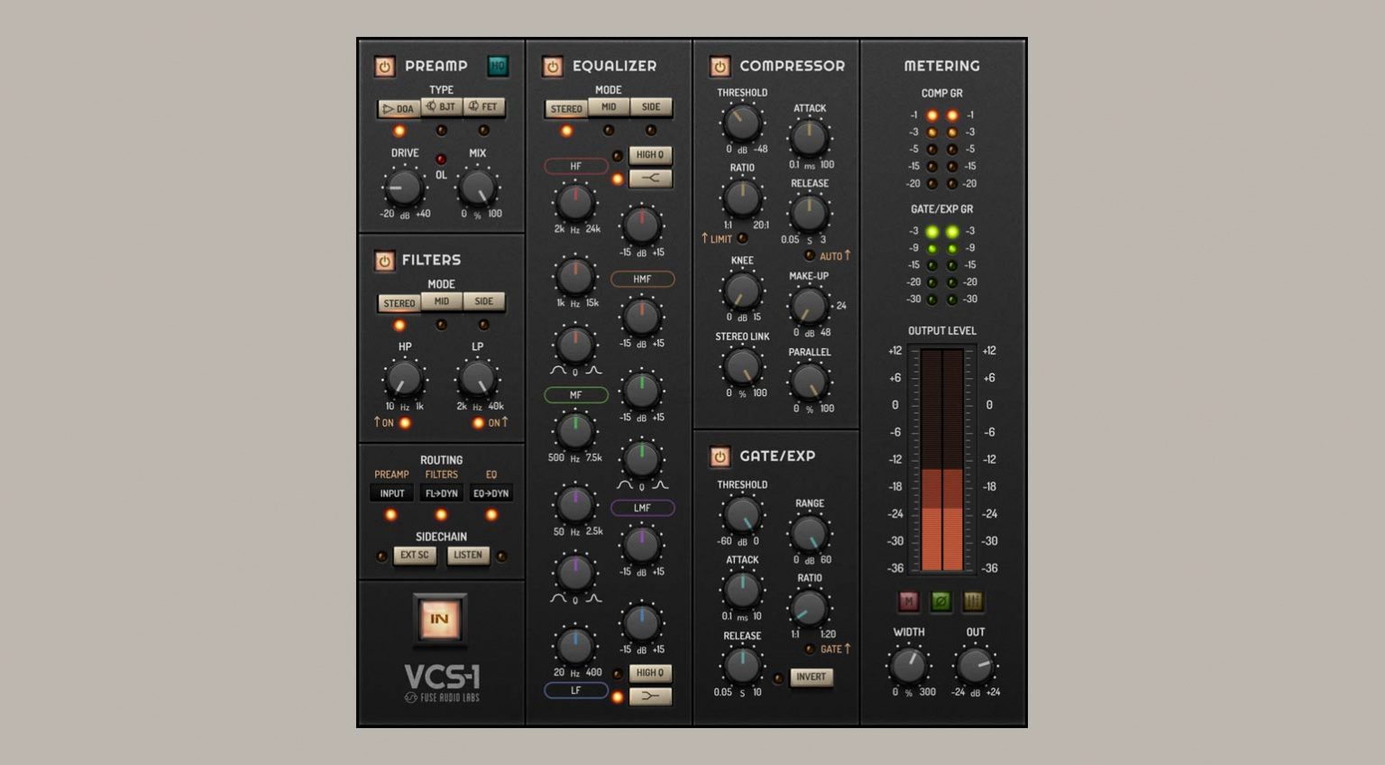 Fuse Audio Labs VCS-1: Channel strip plug-in with link groups ...