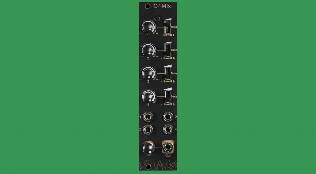 VoicAs Q^Mix: Simple, elegant and polarising 4 channel mixer module - gearnews.com
