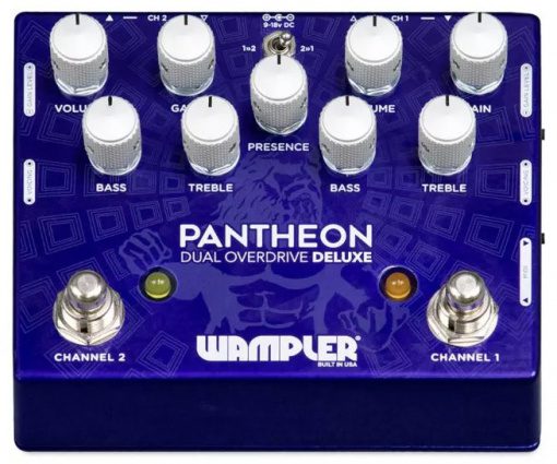 Wampler Pantheon Deluxe Dual Overdrive: Two drives in one, with MIDI ...