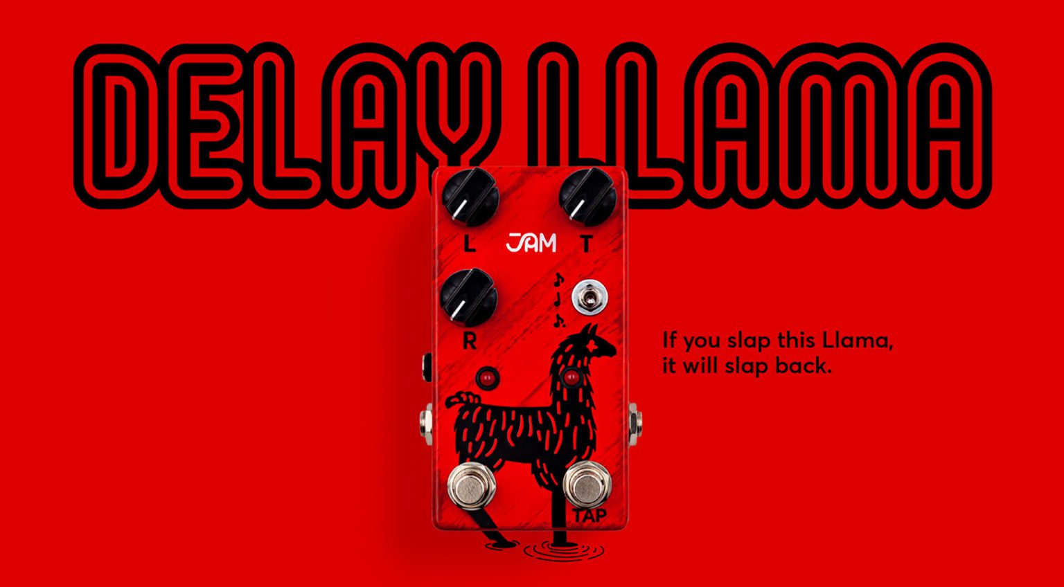 JAM Pedals introduces new Delay Llama Mk 3 Analog Delay, now with Tap Tempo - gearnews.com