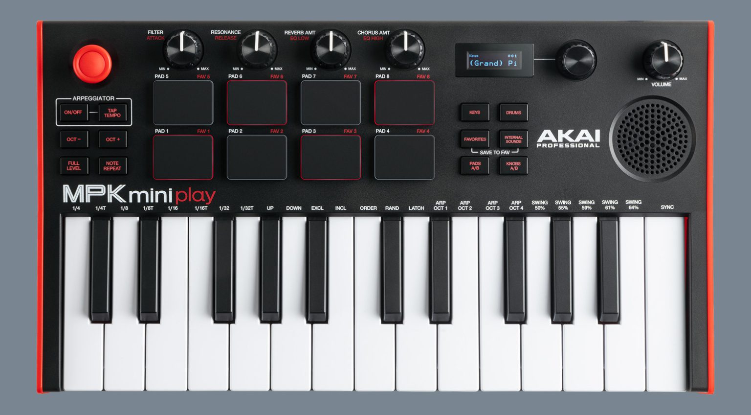 AKAI MPK mini Play mk3: Tiny USB keyboard controller with sounds and a ...